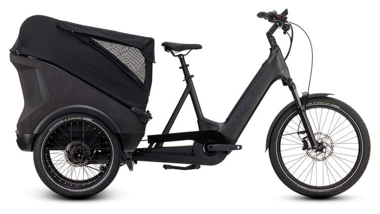 Lastentransport auf 3 Rädern: Cube E-Lastenrad Trike Hybrid | bike-x.de